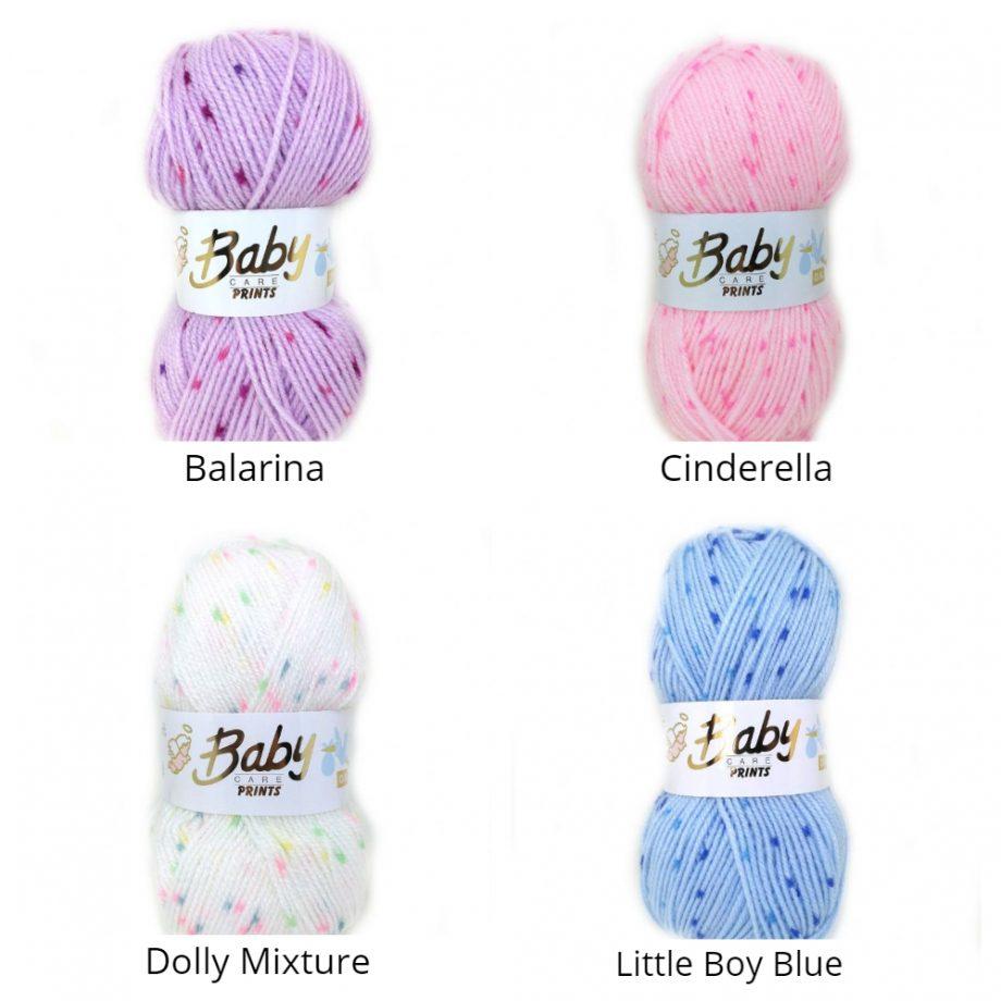 Woolcraft - Baby Spot Print DK 100g - Knitting Wool Sales