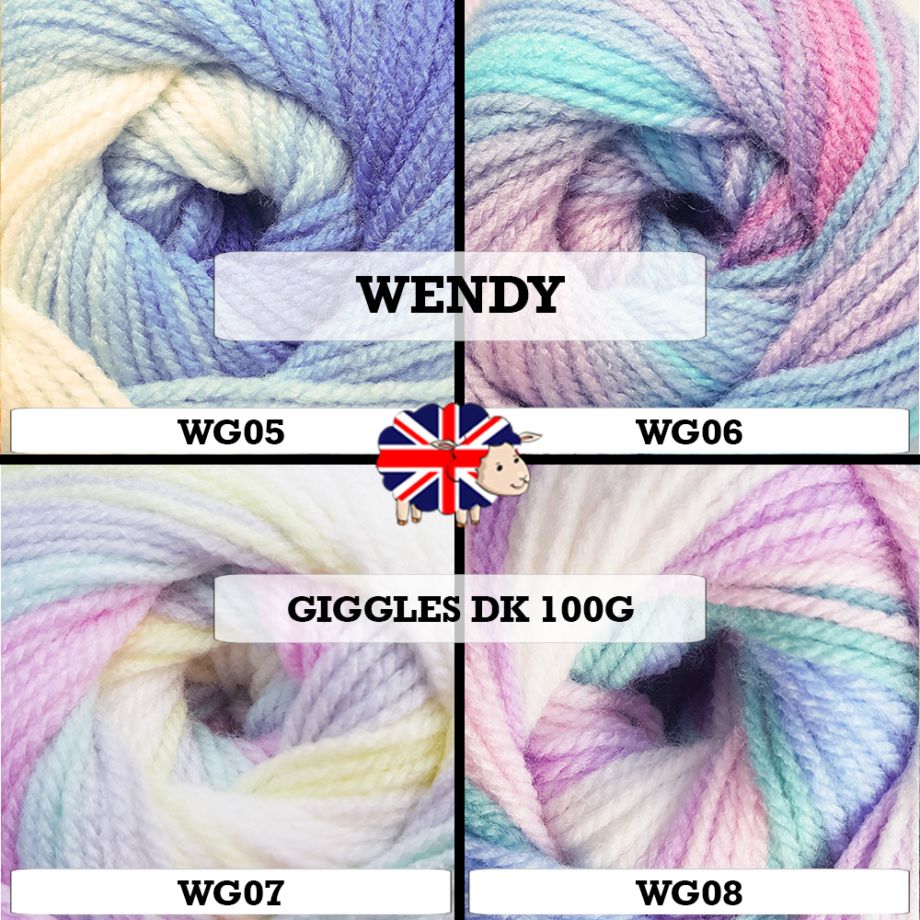 Wendy - Giggles DK 100g - Knitting Wool Sales