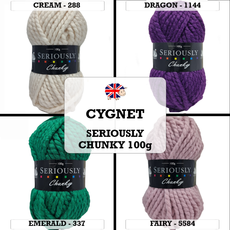 Cygnet - Seriously Chunky 100g - Knitting Wool Sales