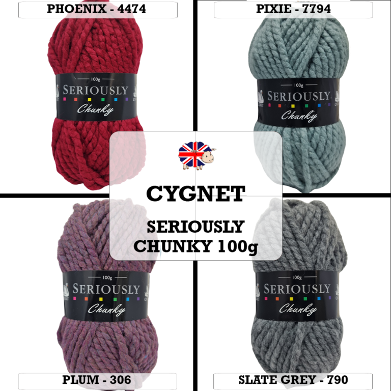 Cygnet - Seriously Chunky 100g - Knitting Wool Sales