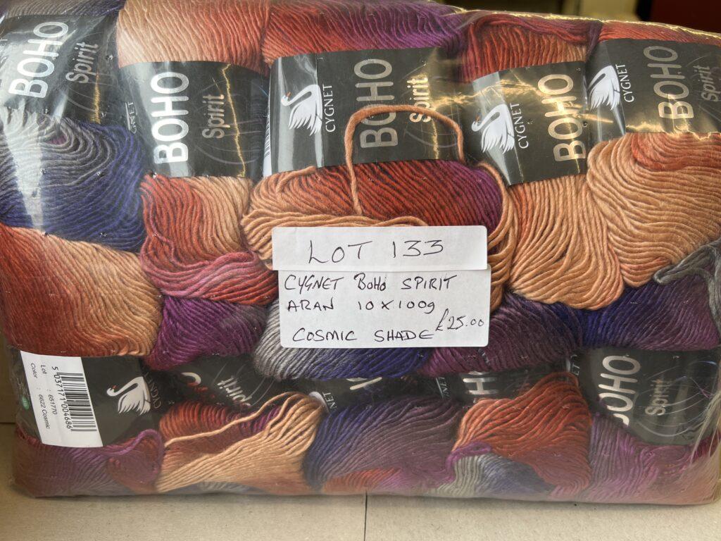 Lot 133 cygnet Boho spirit Aran 10 x 100g cosmic shade - Knitting Wool ...