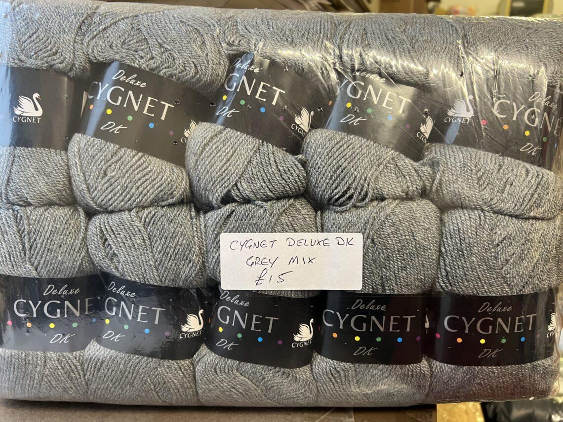 Cygnet deluxe DK grey mix 10 x 100g - Knitting Wool Sales