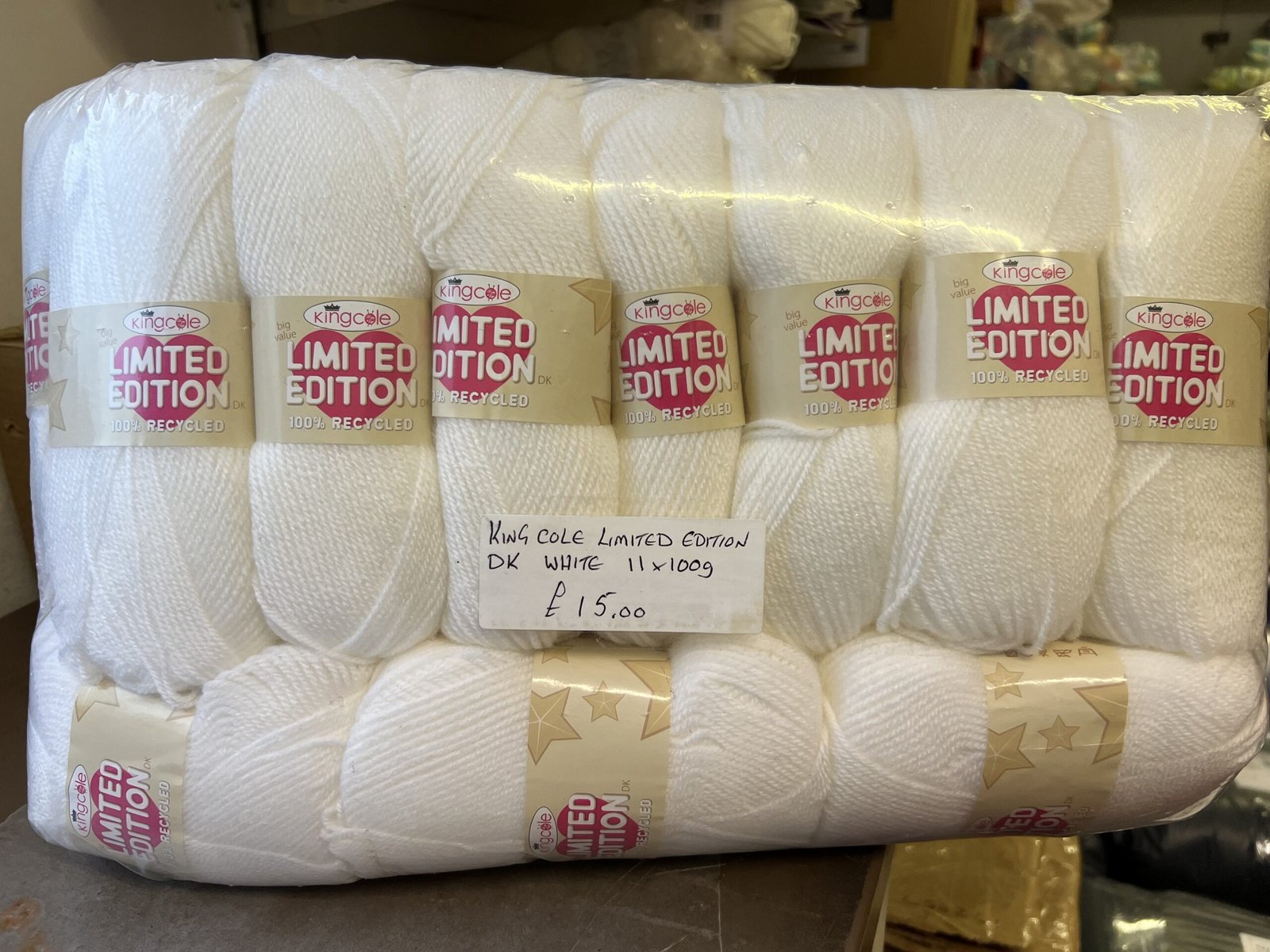 King Cole limited edition DK white 11 x 100g - Knitting Wool Sales